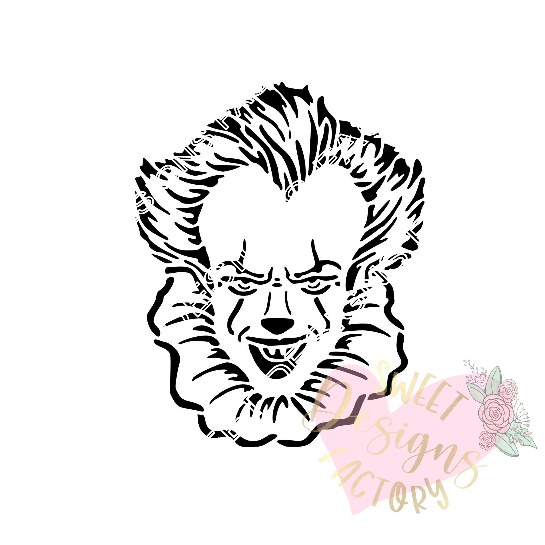 Clown Stencils