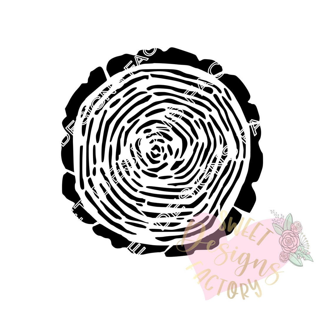 Tree Stump Cookie Stencil NL0031 - Etsy