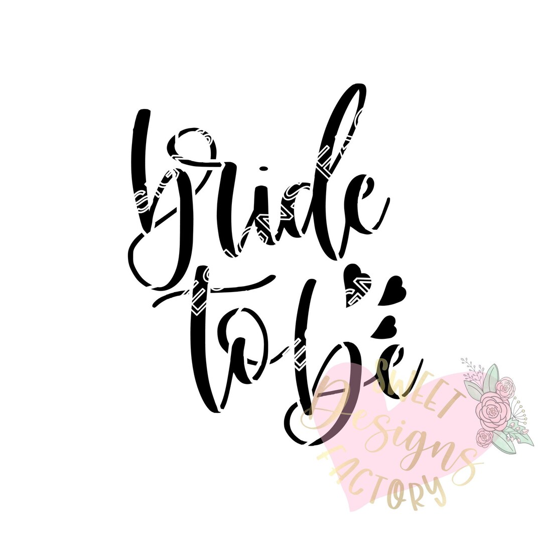Wedding Bride to Be Words Cookie Stencil JB49 - Etsy