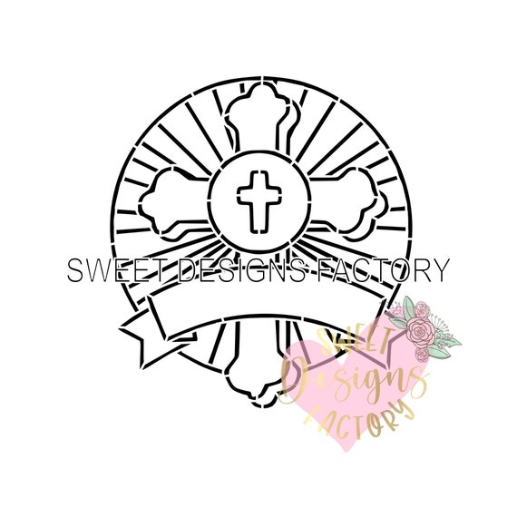First Communion PYO Cookie Stencil. Matching Cookie Cutter - Etsy
