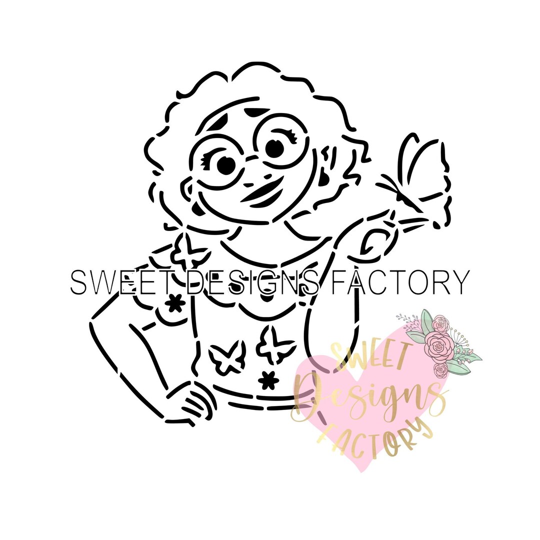 Character PYO Cookie Stencil. Matching Cookie Cutter Available PQ1147 ...