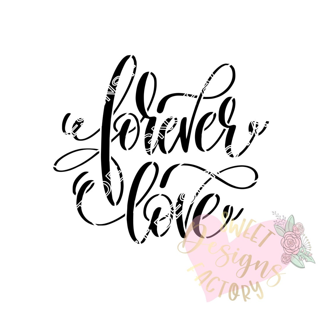 Wedding Engagement Cookie Stencil Forever Love PQ34 - Etsy