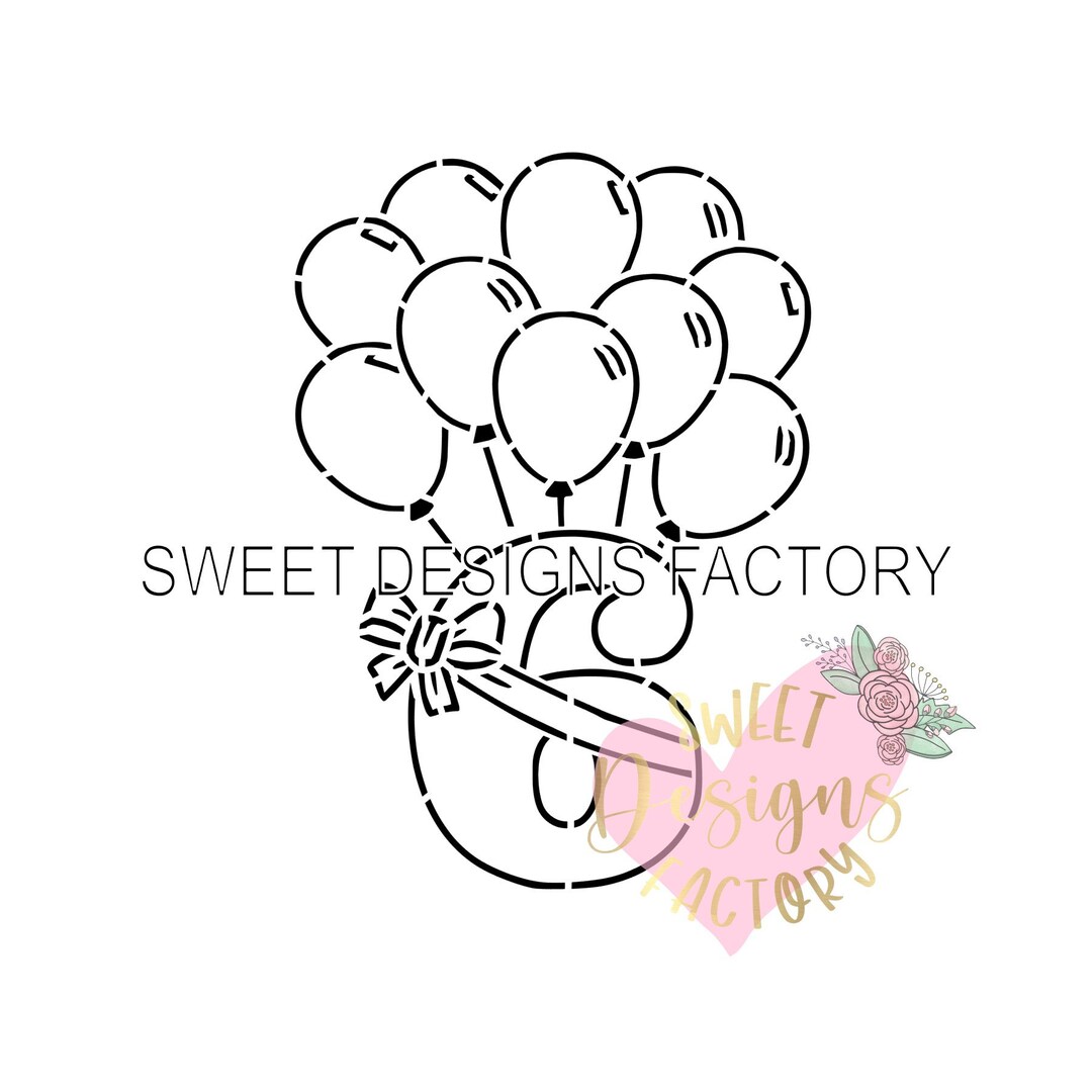 Number Six Birthday PYO Cookie Stencil. Matching Cookie Cutter ...