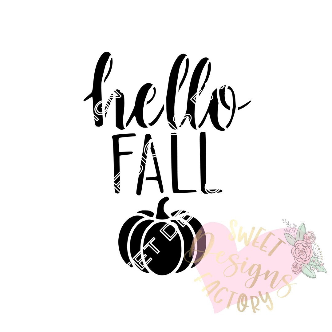 Hallo Herbst Cookie Schablone WA289 - Etsy Österreich