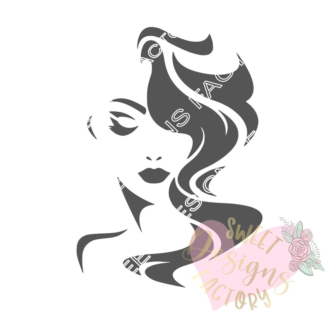 Beauty Salon Cookie Stencil WA37 - Etsy