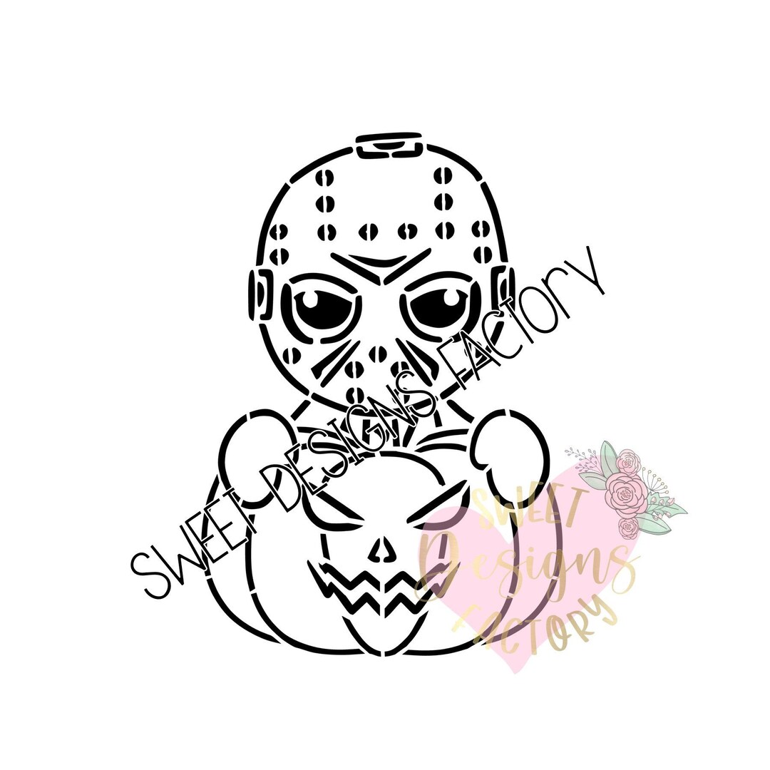 Horror Movie Character PYO Cookie Stencil. Matching Cookie Cutter ...