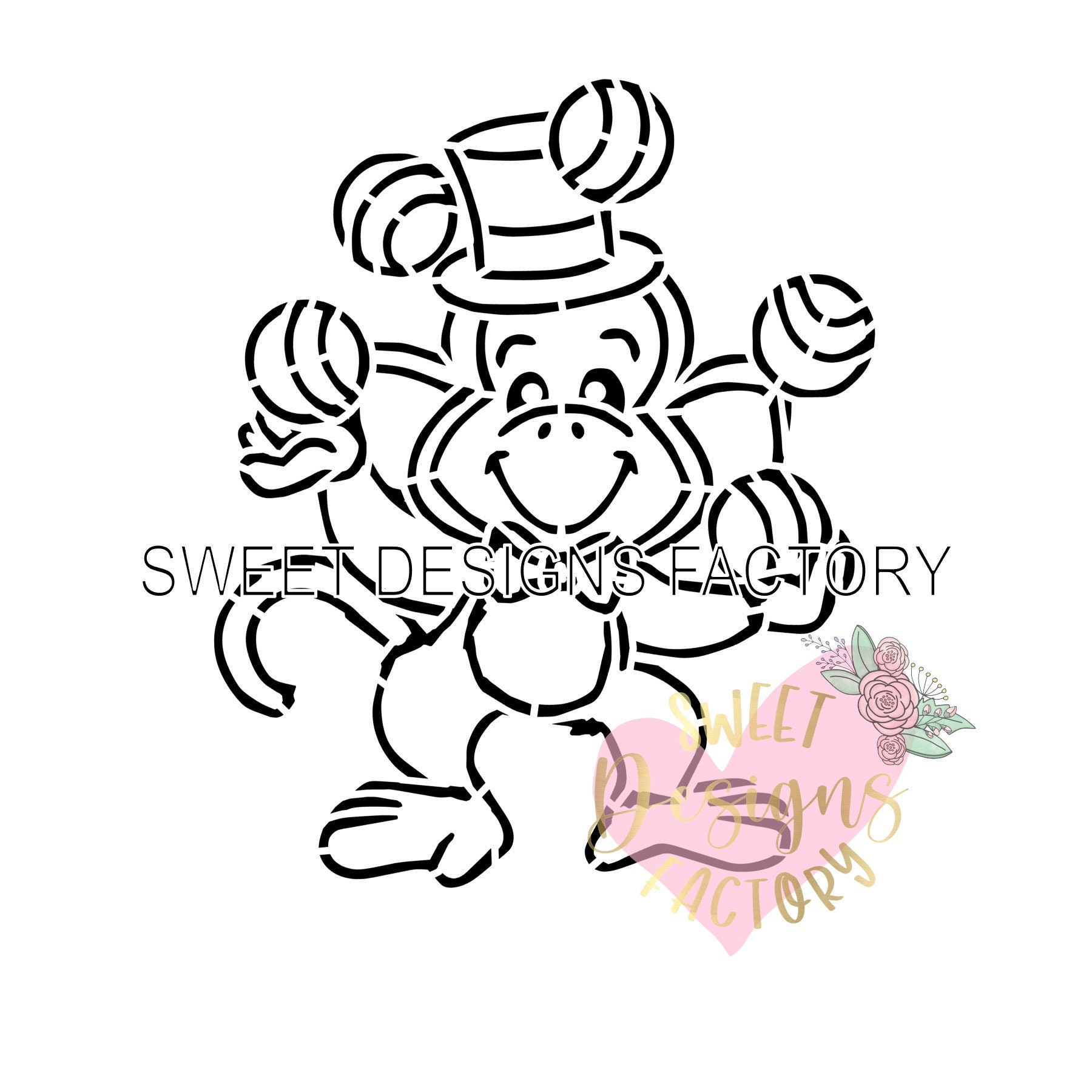 Circus Monkey Drawing