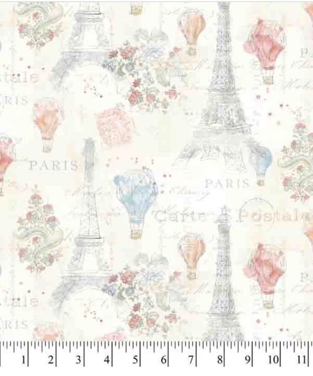 Remnant 30x 44 Eiffel Tower Fabric, Paris Material, Perfume Material ...