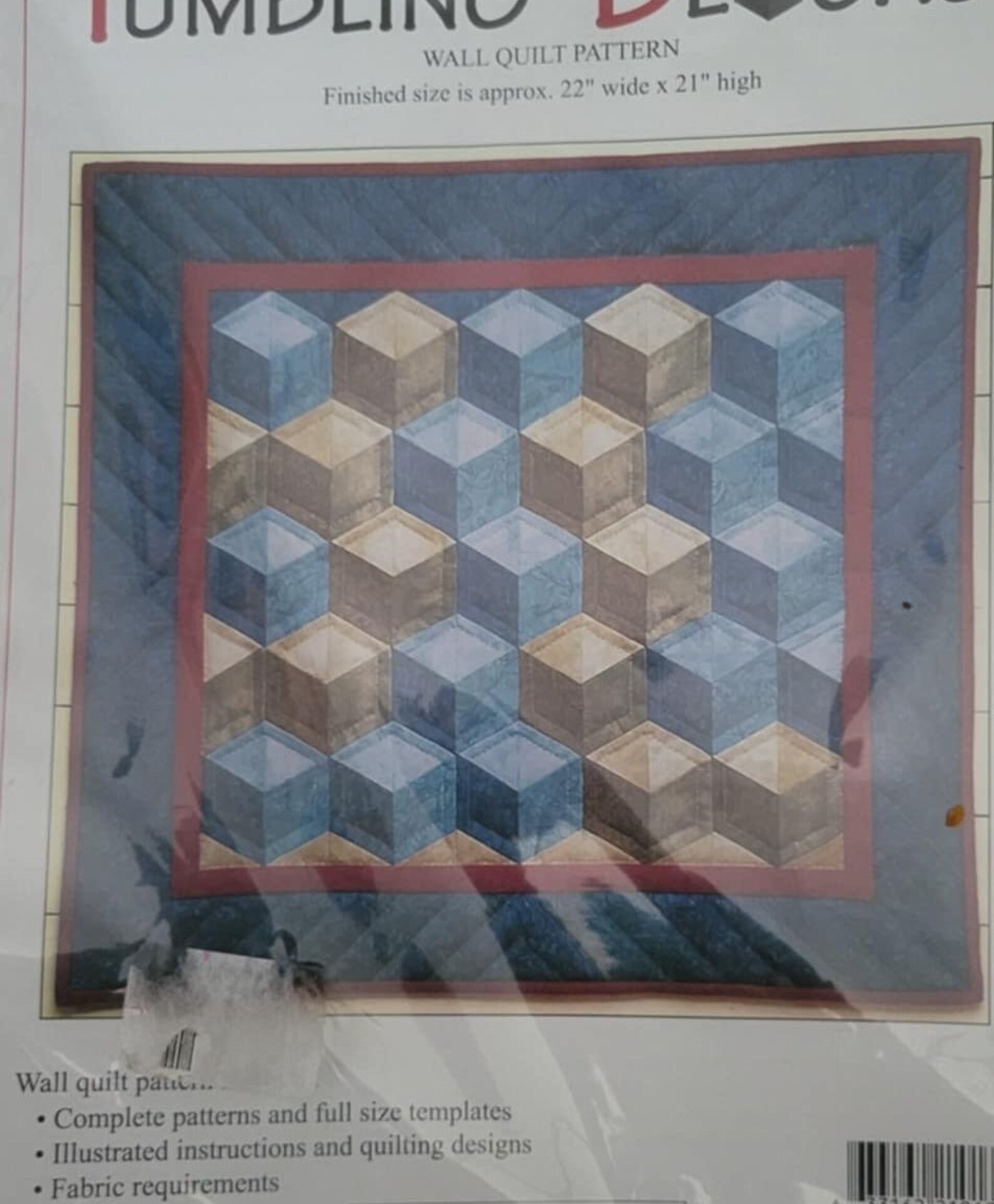 Tumbling Blocks Pattern /paper Pattern - Etsy