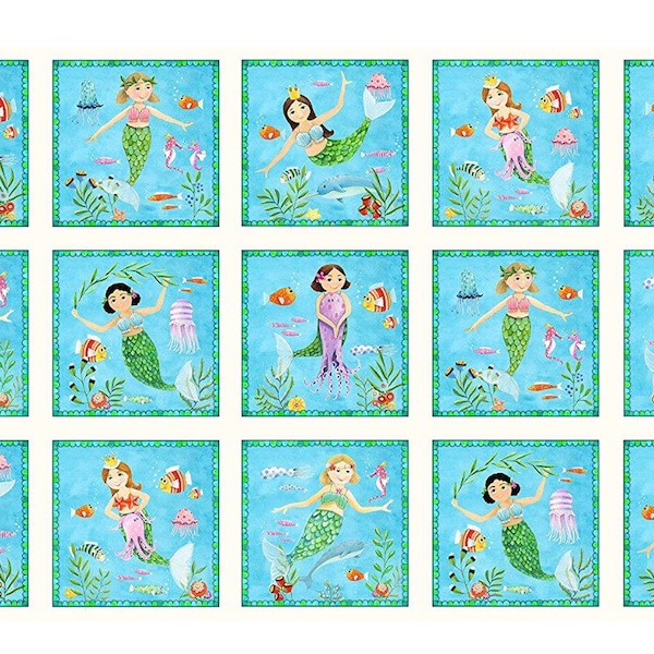 Mermaid Fabric Panel - Etsy