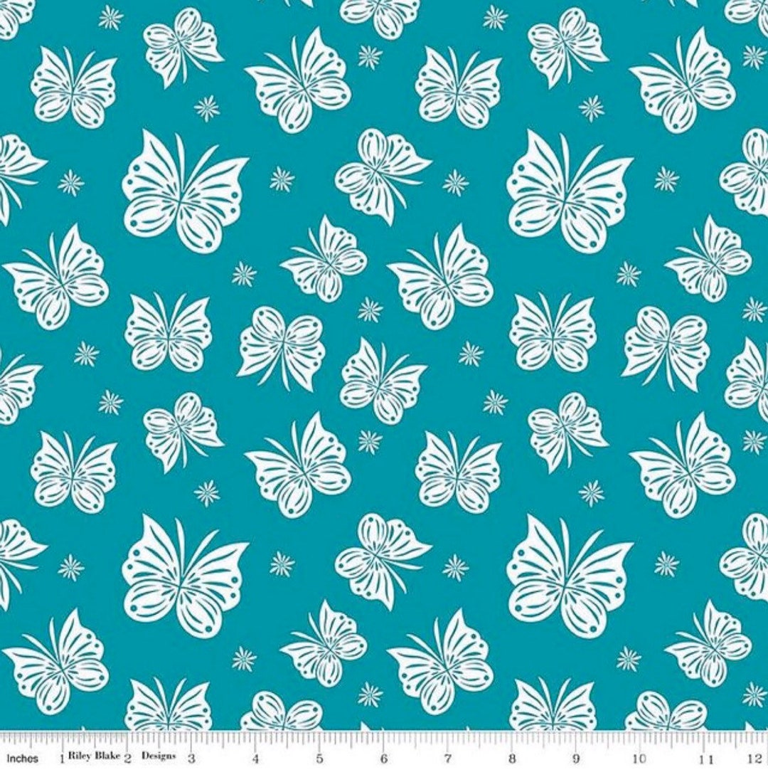 Double Gauze Flutter Teal- Fabric by the Yard! - Etsy