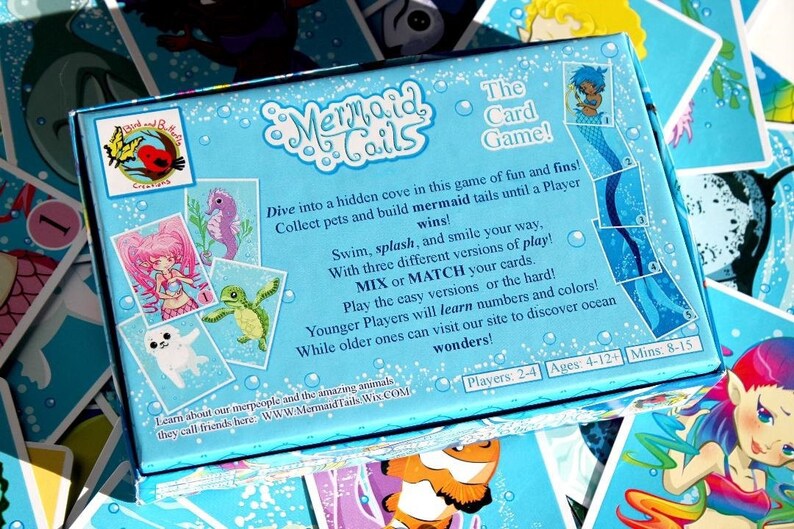 Mermaid Tails the Card Game Bundle Pack Includes Mermaid | Etsy