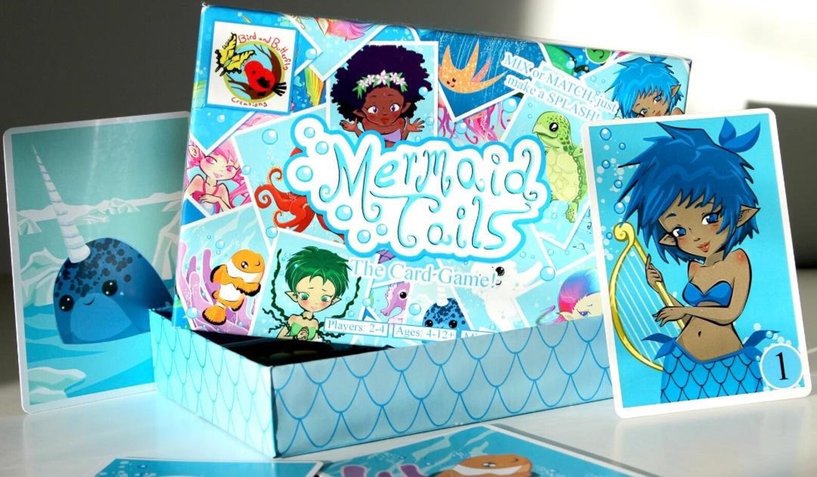 Mermaid Tails- the Card Game! Bundle Pack Includes Mermaid Storybook ...
