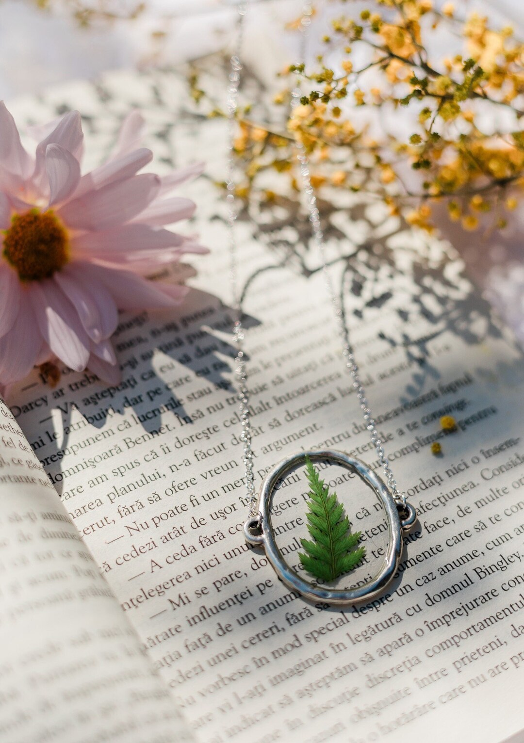 Flower Pendants Rustic Botanical Pendants Handpicked Nature Jewelry ...