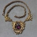 Rococo Revival Pendant Necklace With Amethyst Glass - Etsy