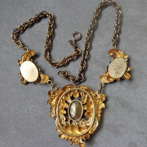 Rococo Revival Pendant Necklace With Amethyst Glass - Etsy