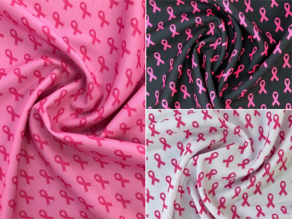 Themed Polyester Prints Pink Ribbon/breast Cancer Awareness - Etsy