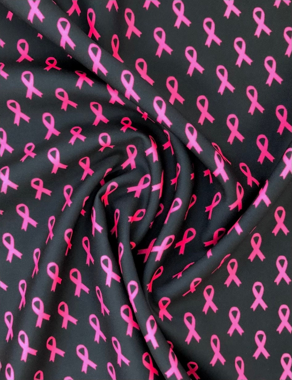 Themed Polyester Prints Pink Ribbon/breast Cancer Awareness - Etsy