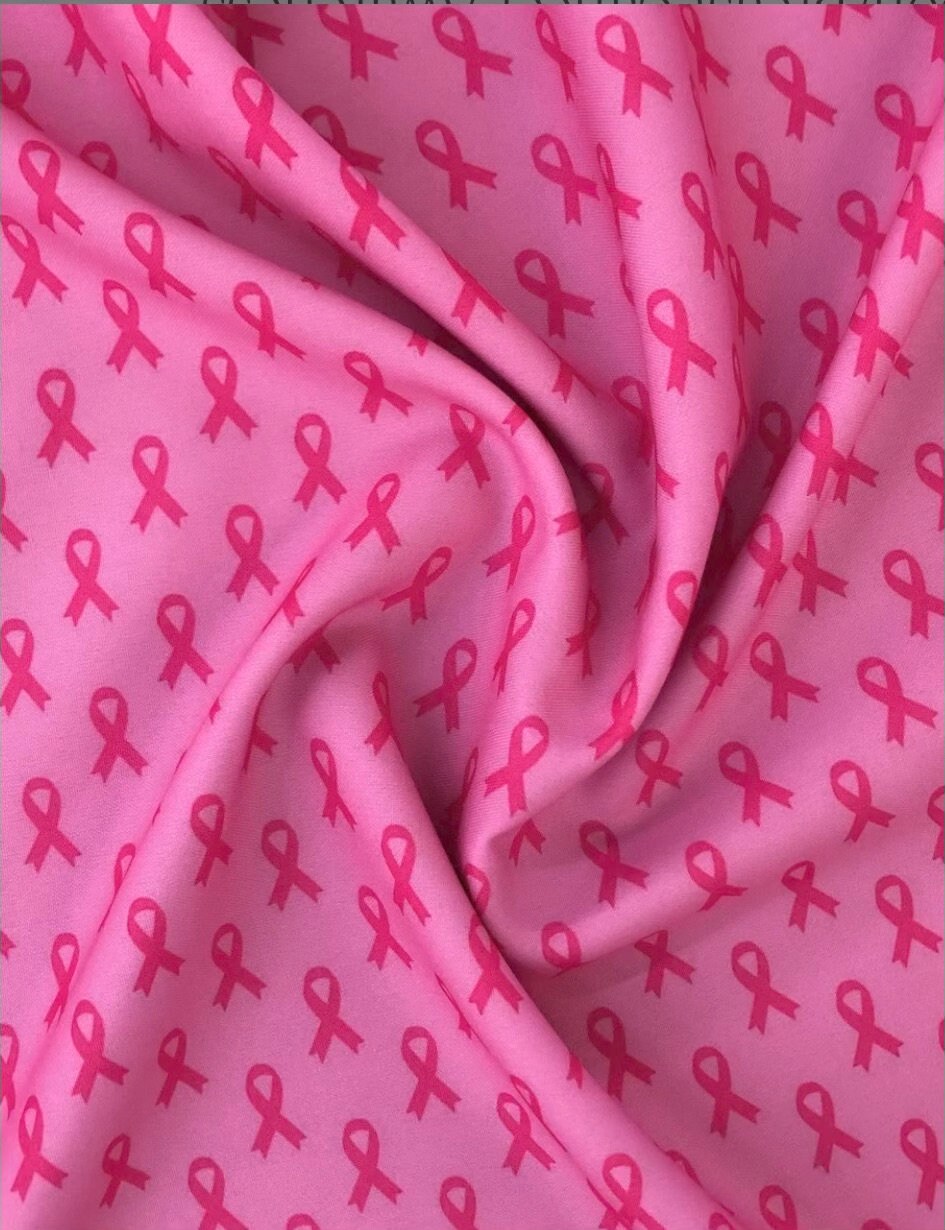 Themed Polyester Prints Pink Ribbon/breast Cancer Awareness - Etsy