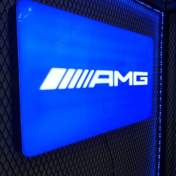Mercedes amg illuminated sign - Etsy.de