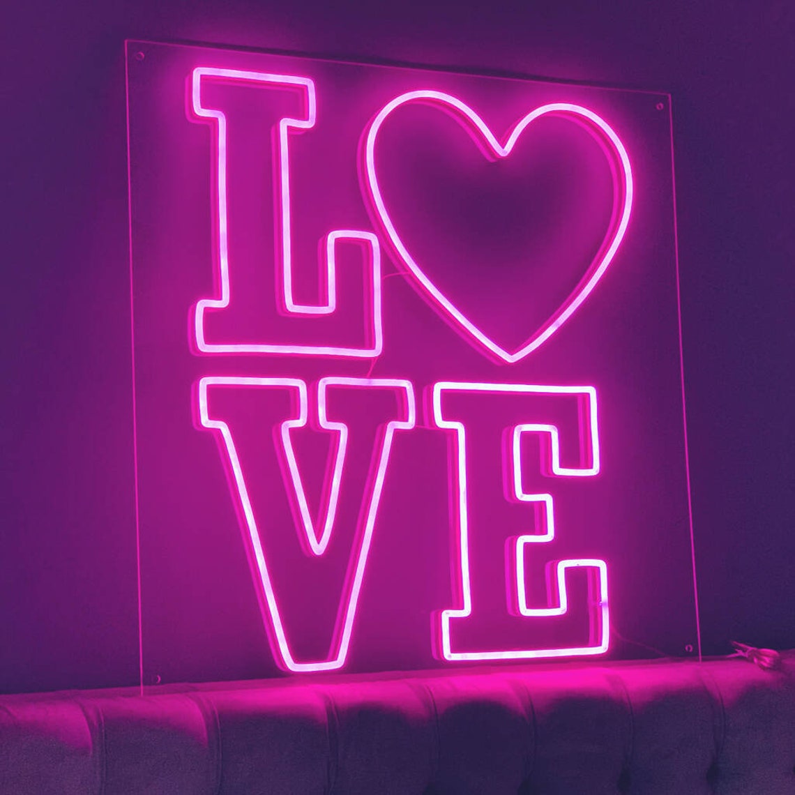 Love Neon Sign for Your Bar Club Sign Disco Lamp Night - Etsy