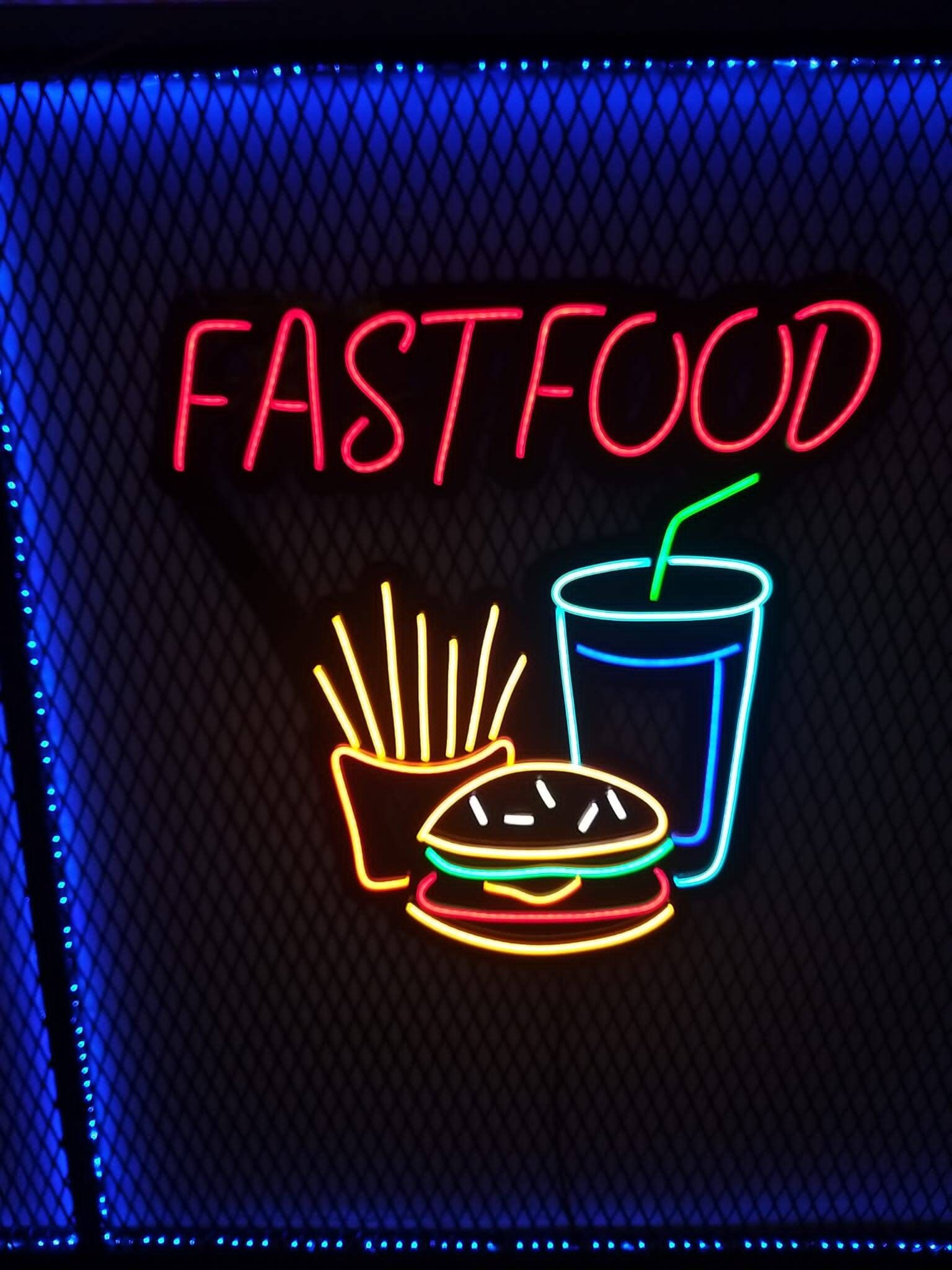 Neon Food Sign