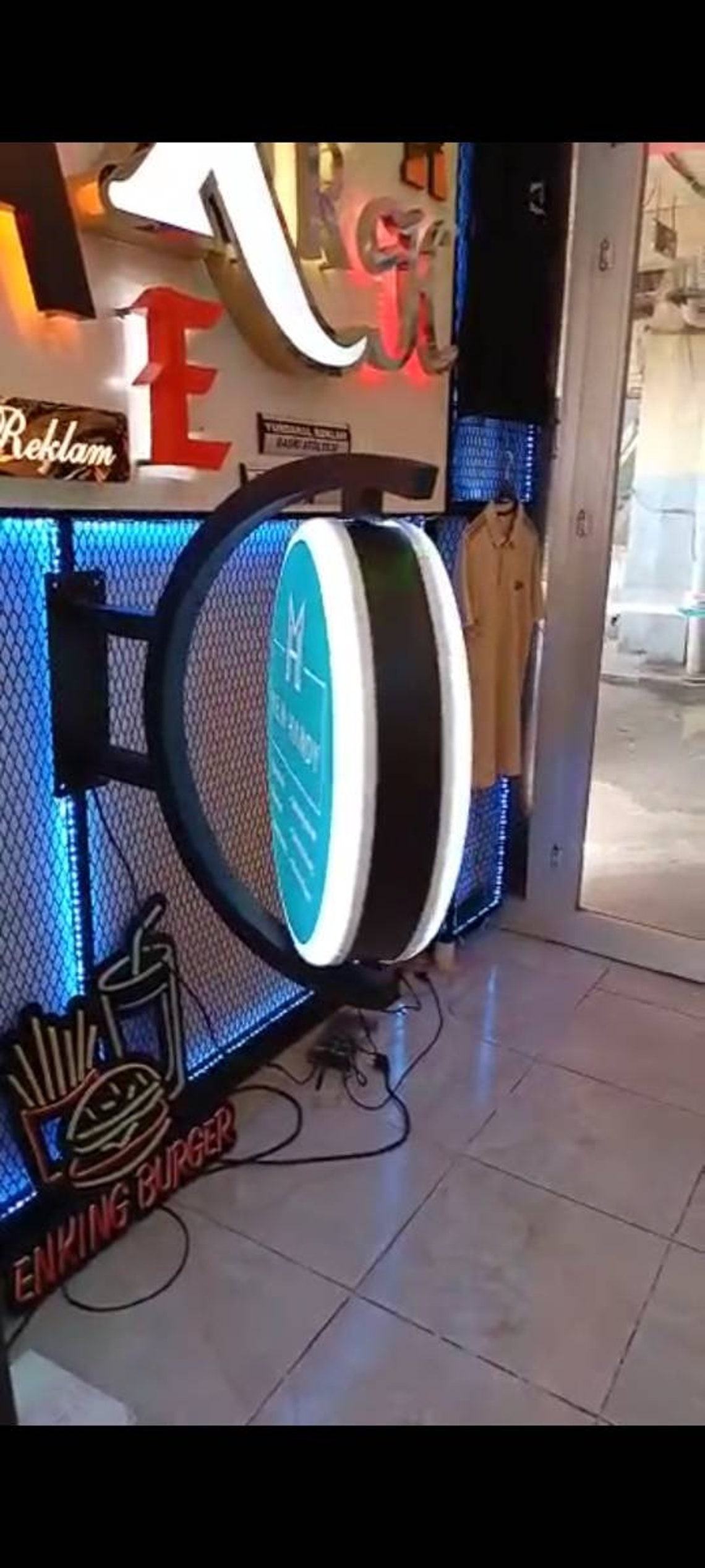 Spinning Ledsign Custom Ledsign Unique Lightboard - Etsy