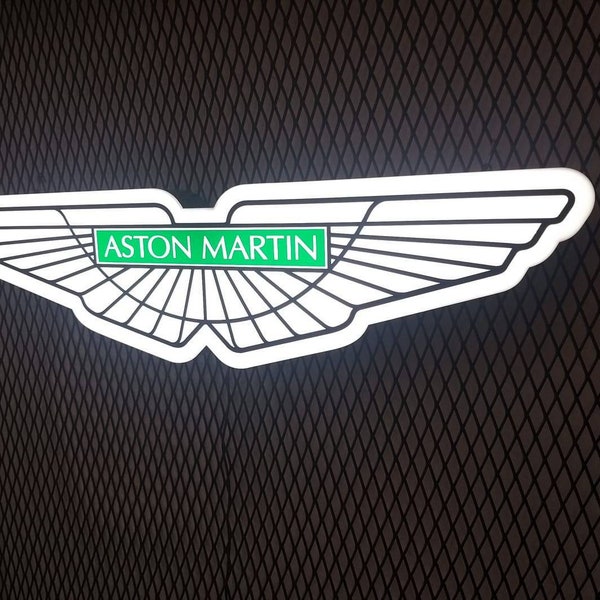 Illuminated Aston Martin Sign - Etsy