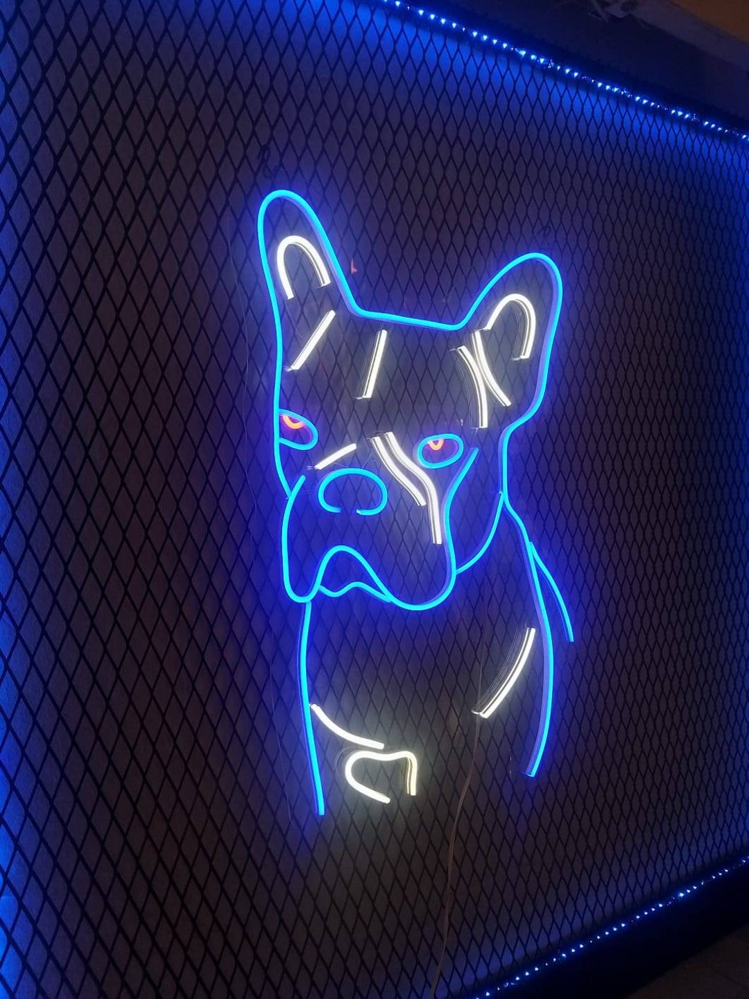 French Bulldog Neon Light Fixture French Bulldog Neon Light - Etsy