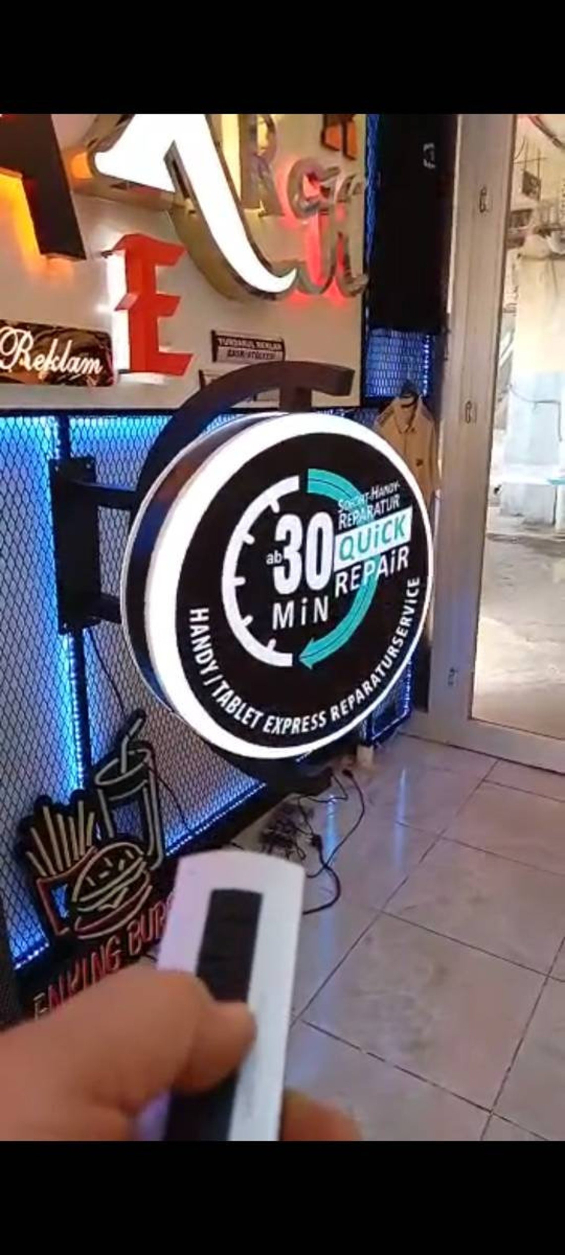 Spinning Ledsign Custom Ledsign Unique Lightboard - Etsy