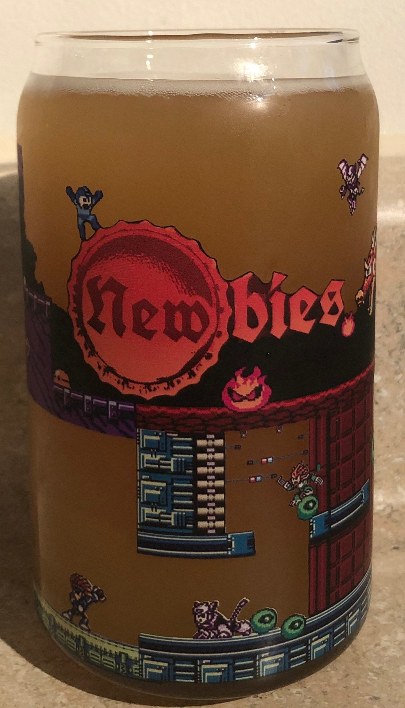 Mega Man Glass - Etsy