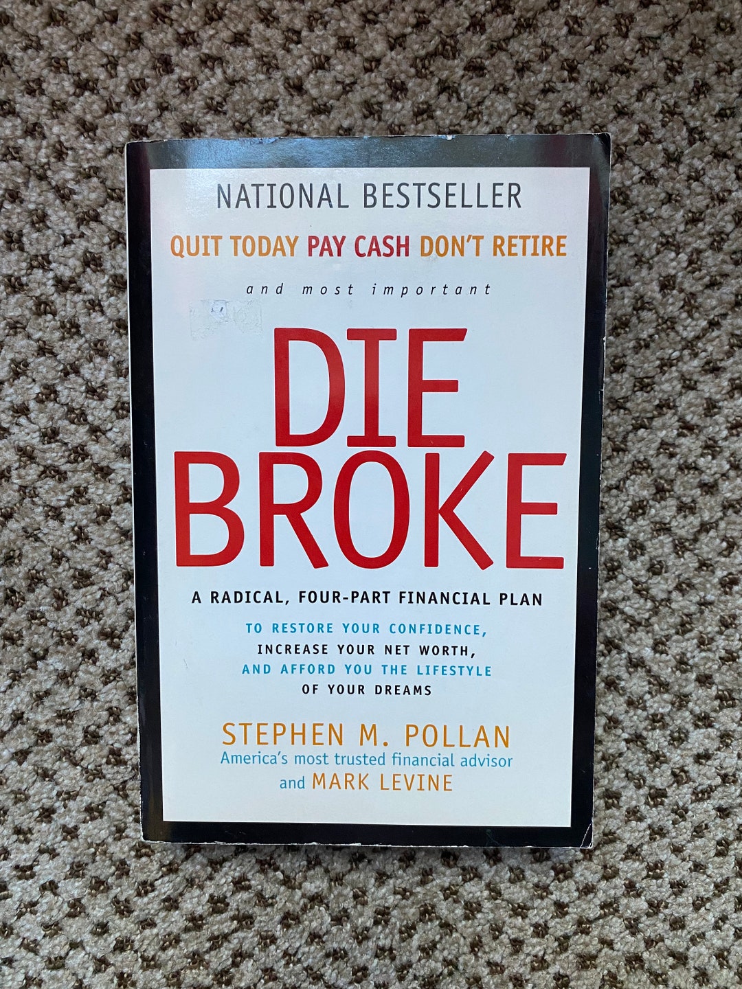 Die Broke - Stephen Pollan - Mark Levine - Etsy