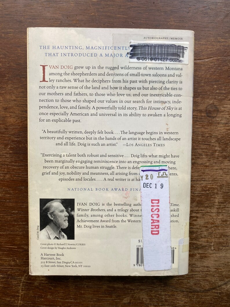 This House of Sky - Ivan Doig - Etsy