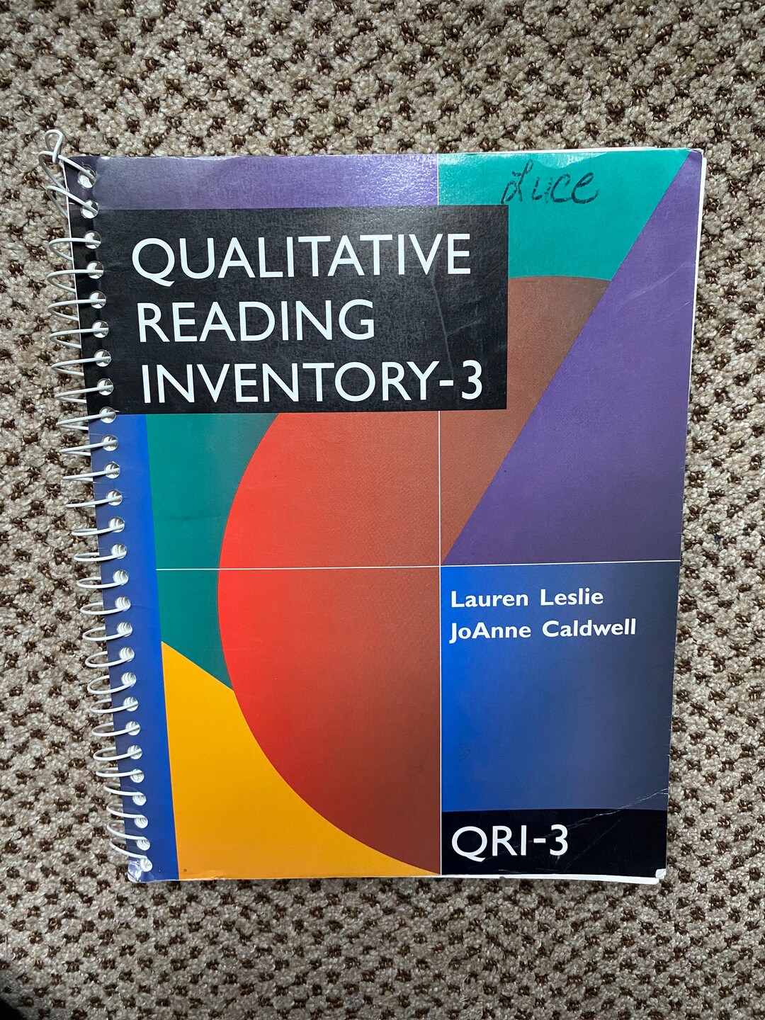 Qualitative Reading Inventory - 3 - Lauren Leslie - Joann Caldwell - Etsy