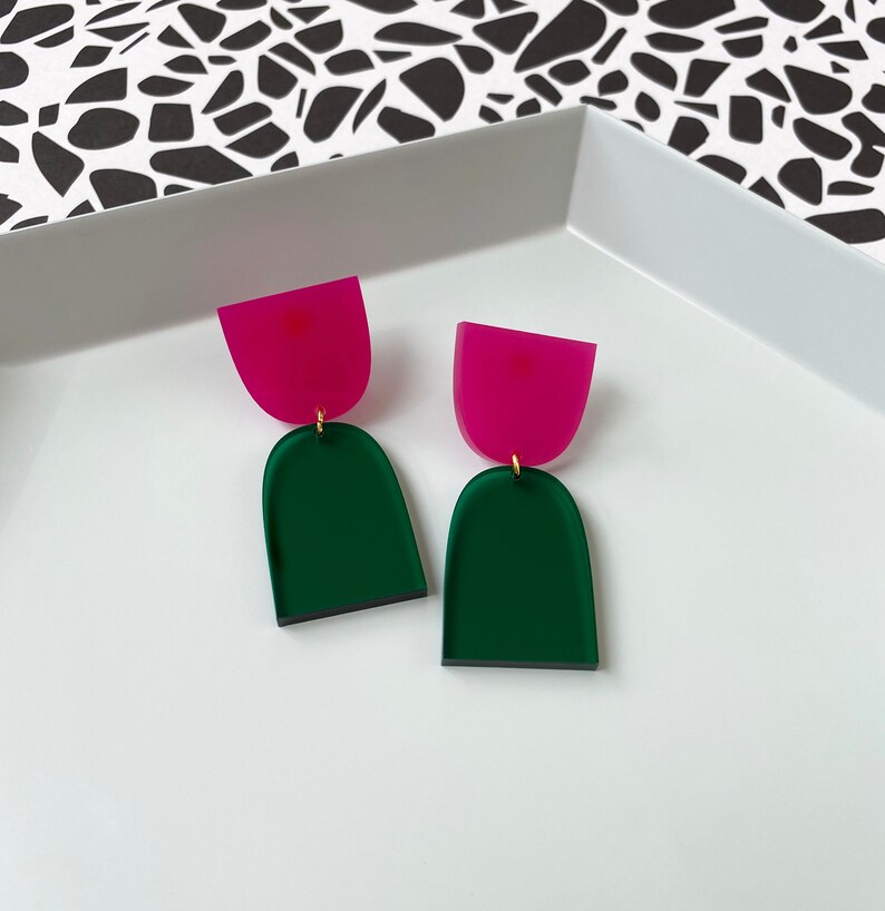 Transparent Emerald & Translucent Magenta the Cinch - Etsy Canada