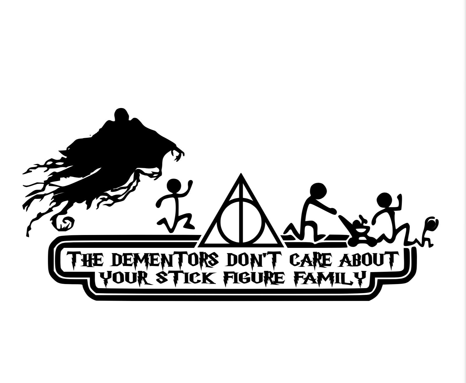 Dont Care About Your Stick Figure Family Car Decal - Etsy