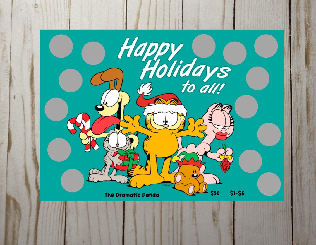 Happy Holidays Savings Challenge Scratch Off - Etsy