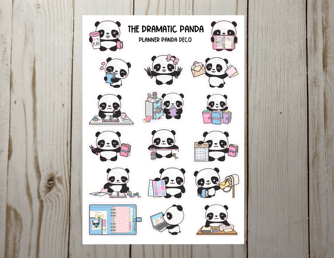 Planner Panda Sticker Sheet | Die Cuts - Etsy