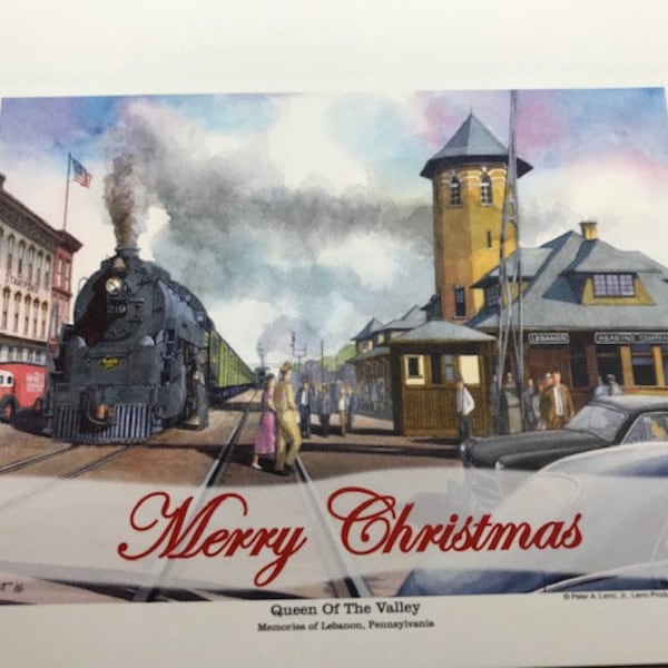 Railroad Christmas Cards - Etsy