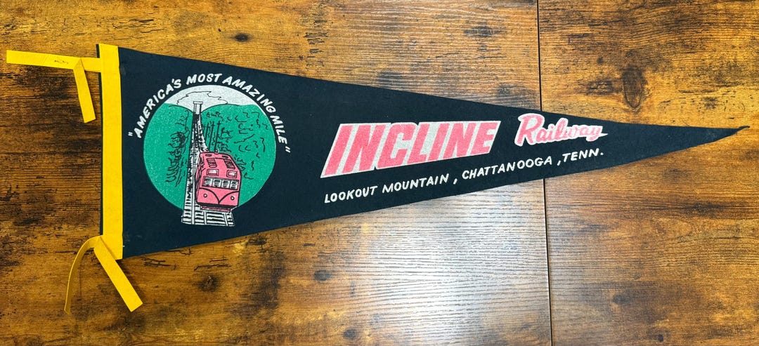 Vintage Incline Railway Lookout Mountain, Chattanooga, TN Pennant - Etsy