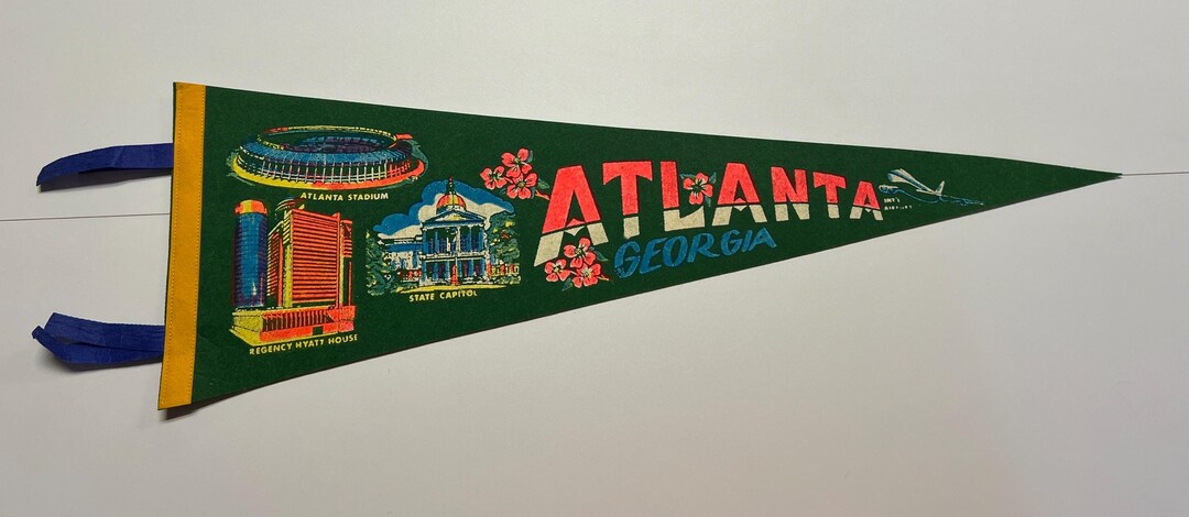 Vintage Atlanta, Georgia Pennant - Etsy