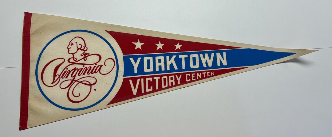 Vintage Yorktown Victory Center, Virginia Pennant - Etsy