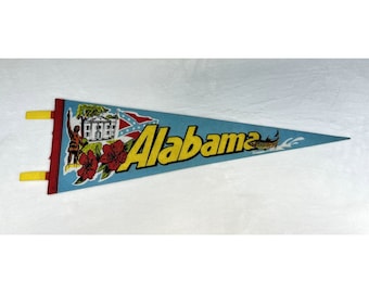 Vintage University of Alabama Pennant circa 1960s - Etsy