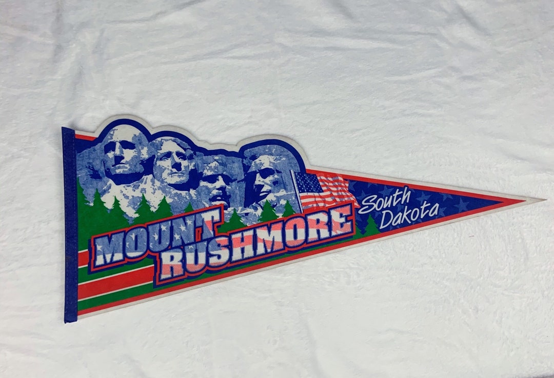 Vintage Mount Rushmore Pennant - Etsy