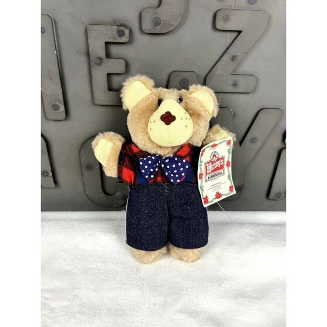 Vintage 1986 Furskins Wendy's Bear Plush - Etsy