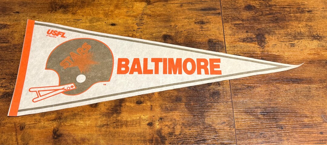 Vintage 1982 USFL Baltimore Stars Pennant - Etsy