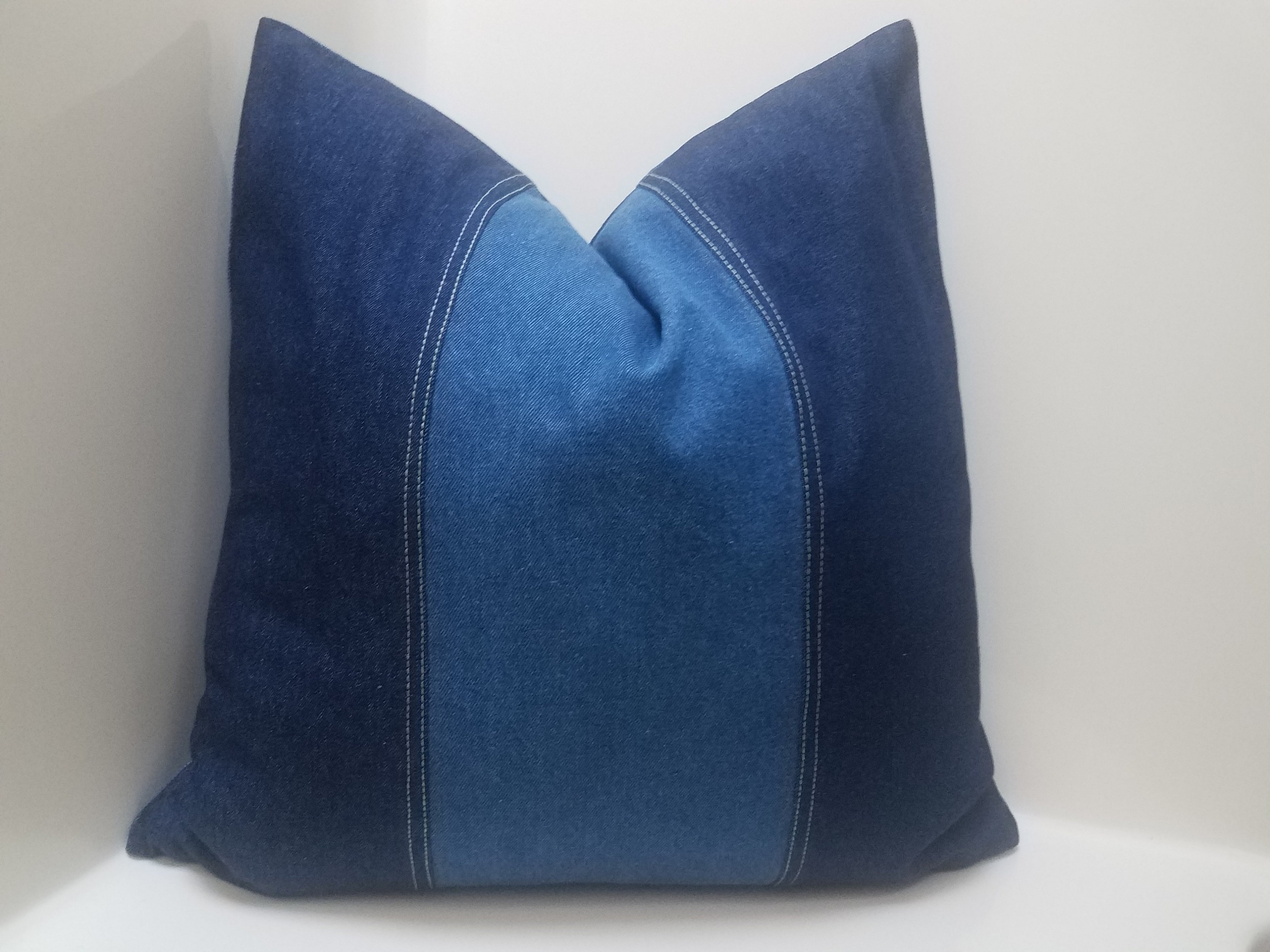 Blue Denim Pillow Cover American Denim Pillow Decorative - Etsy