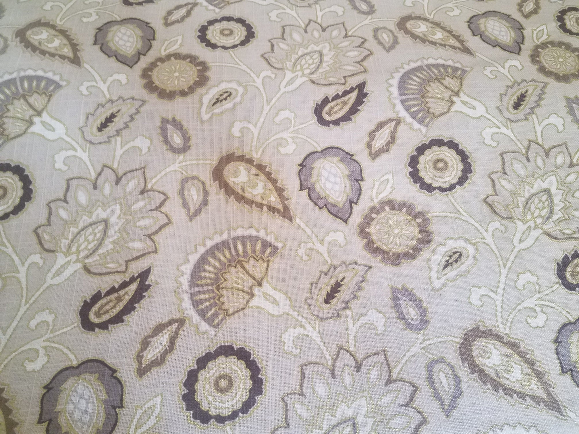 Straight Valance, Beige Floral Valances, Farmhouse Valance, Window ...