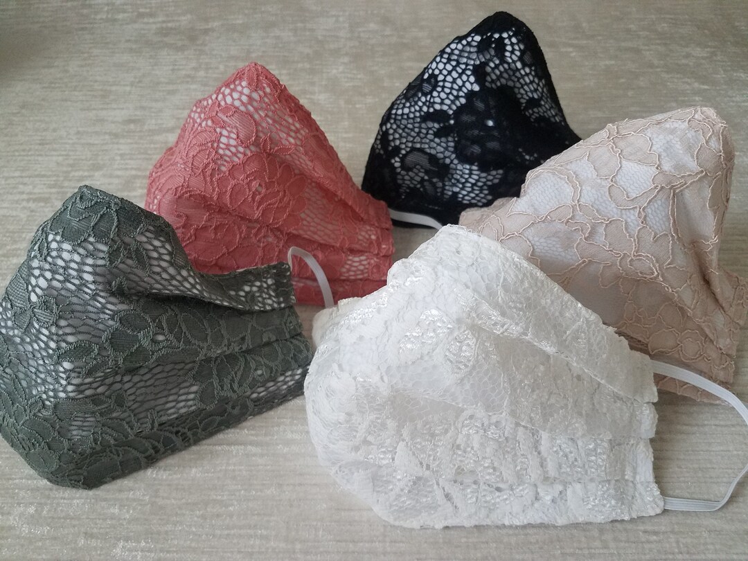 2 LAYERS Formal Event Face Mask, Wedding Face Mask, Bridal Face Mask ...