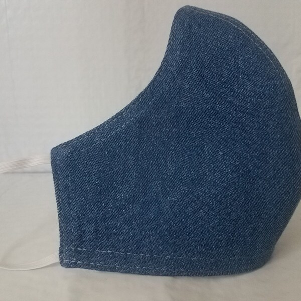 Denim Face Mask - Etsy